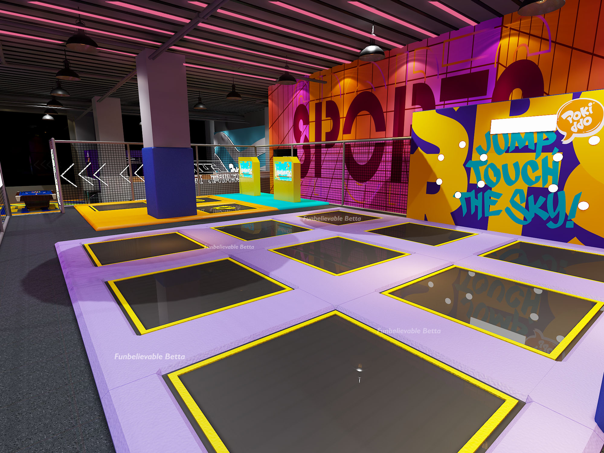 Trampoline kids indoor Playground Indoor Jumping Trampolines Parks equipment - Buy indoor ...