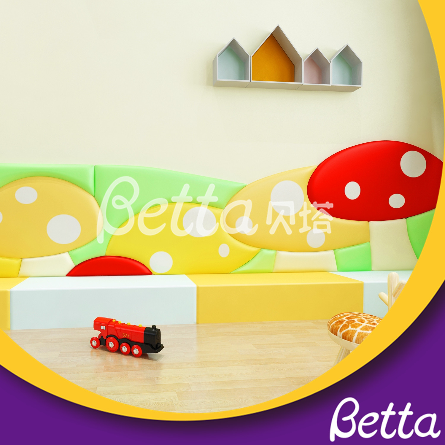 Customized Soft Wall Safety Wall for Kids Room Indoor Playground - Buy ...