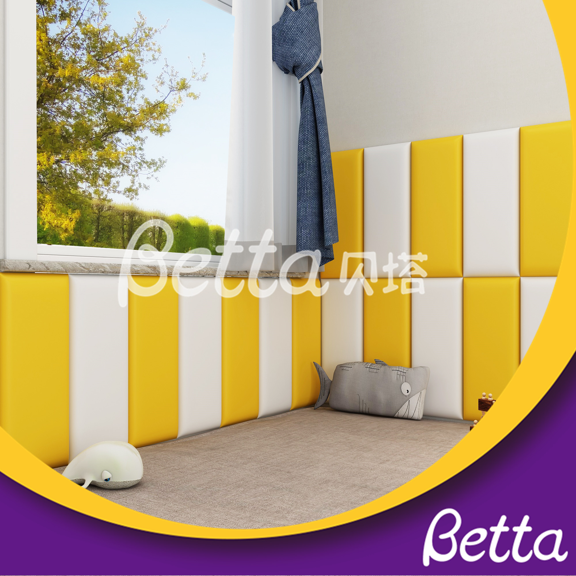 Colorful Soft Wall Safety Wall for Kids Room Indoor Playground - Buy ...